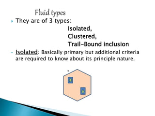 Fluid inclusion | PPTX