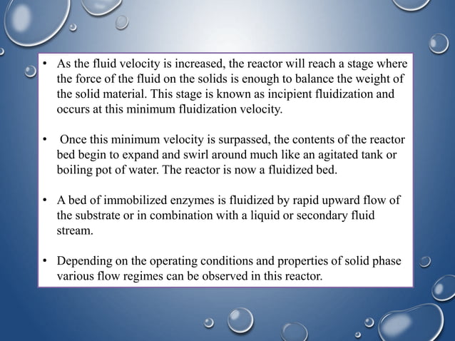 Fluidised Bed Bioreactor | PPTX | Chemistry | Science