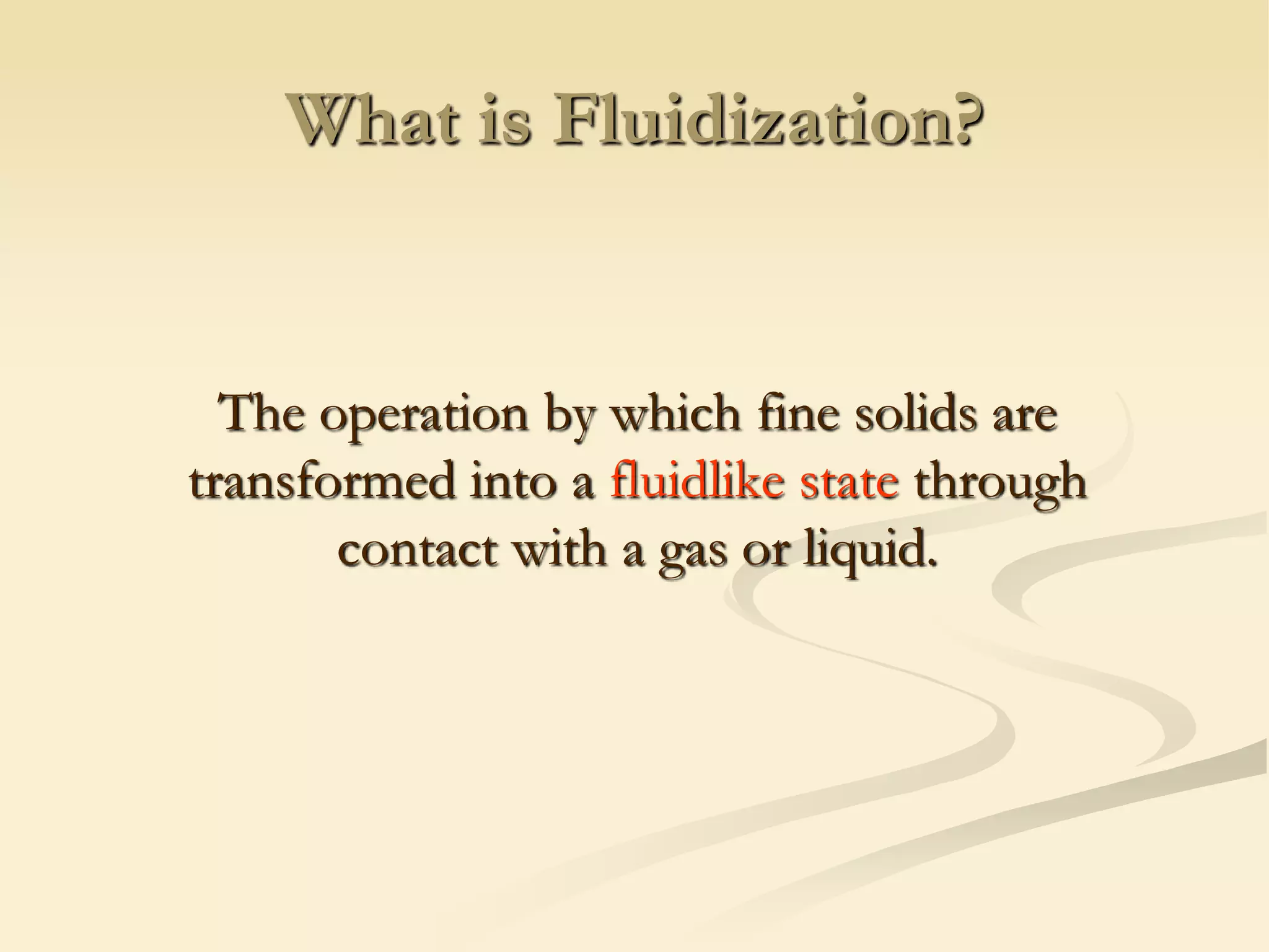 Fluidization | PPTX