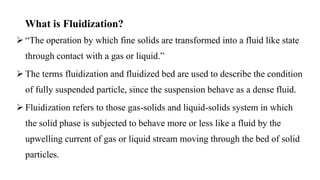 Fluidization | PPTX