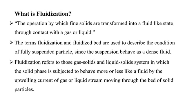 Fluidization | PPTX