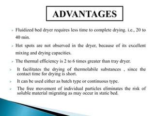 Fluidized bed dryers | PPTX