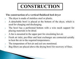 Fluidized bed dryers | PPT