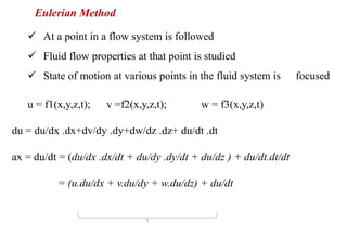 Fluid kinematics | PPTX