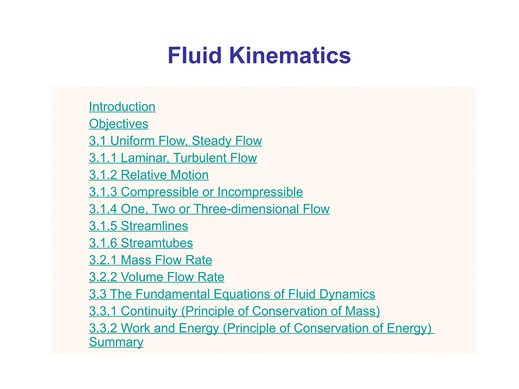 FLUID KINEMATICS diploma mechanical engg | PPT