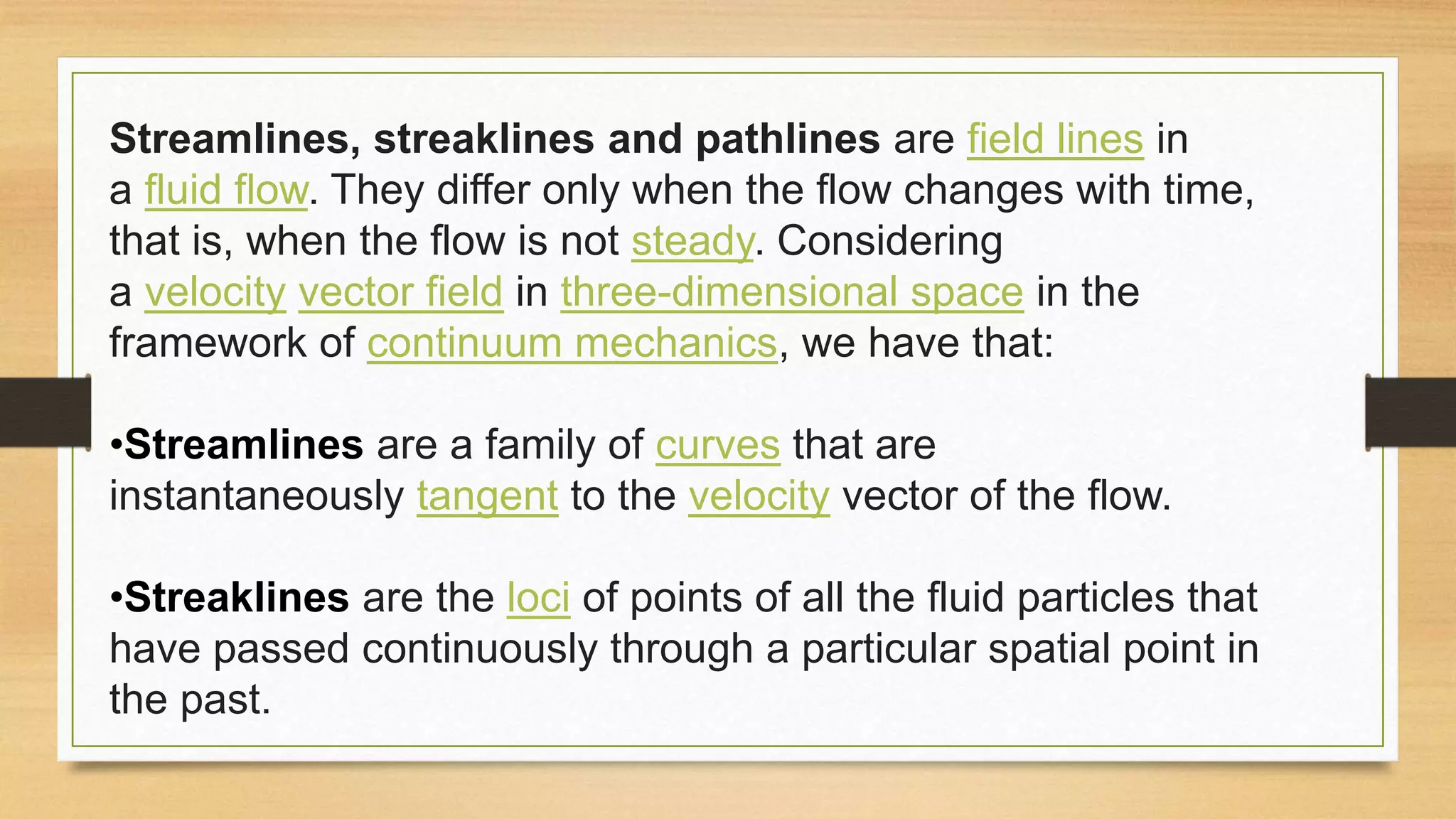 Fluid kinematics and dynamics | PPTX