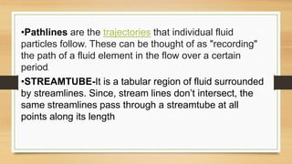Fluid kinematics and dynamics | PPTX
