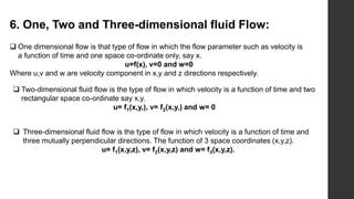 Fluid kinematics and dynamics | PPTX