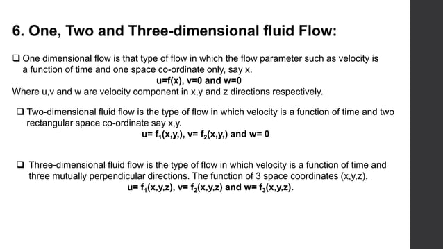 Fluid kinematics and dynamics | PPTX | 3-D Graphics | Computer Software and Applications