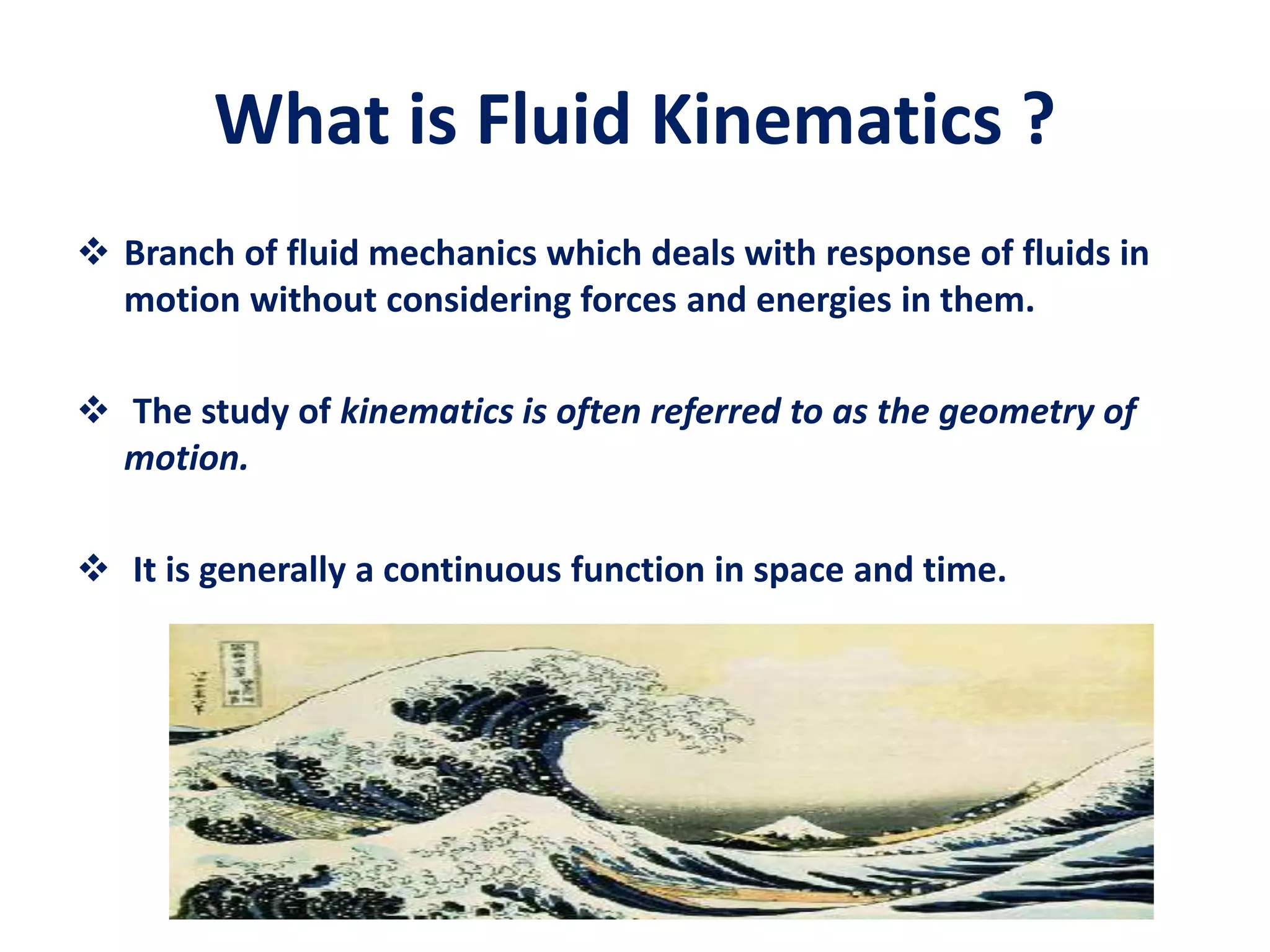 Fluid kinematics | PPT