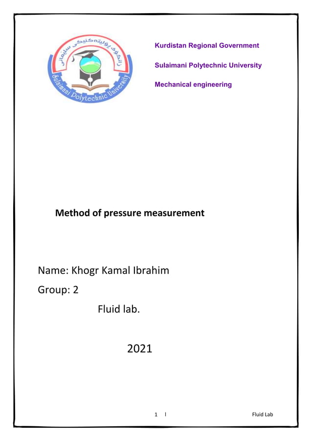 fluid lab presuure .docx