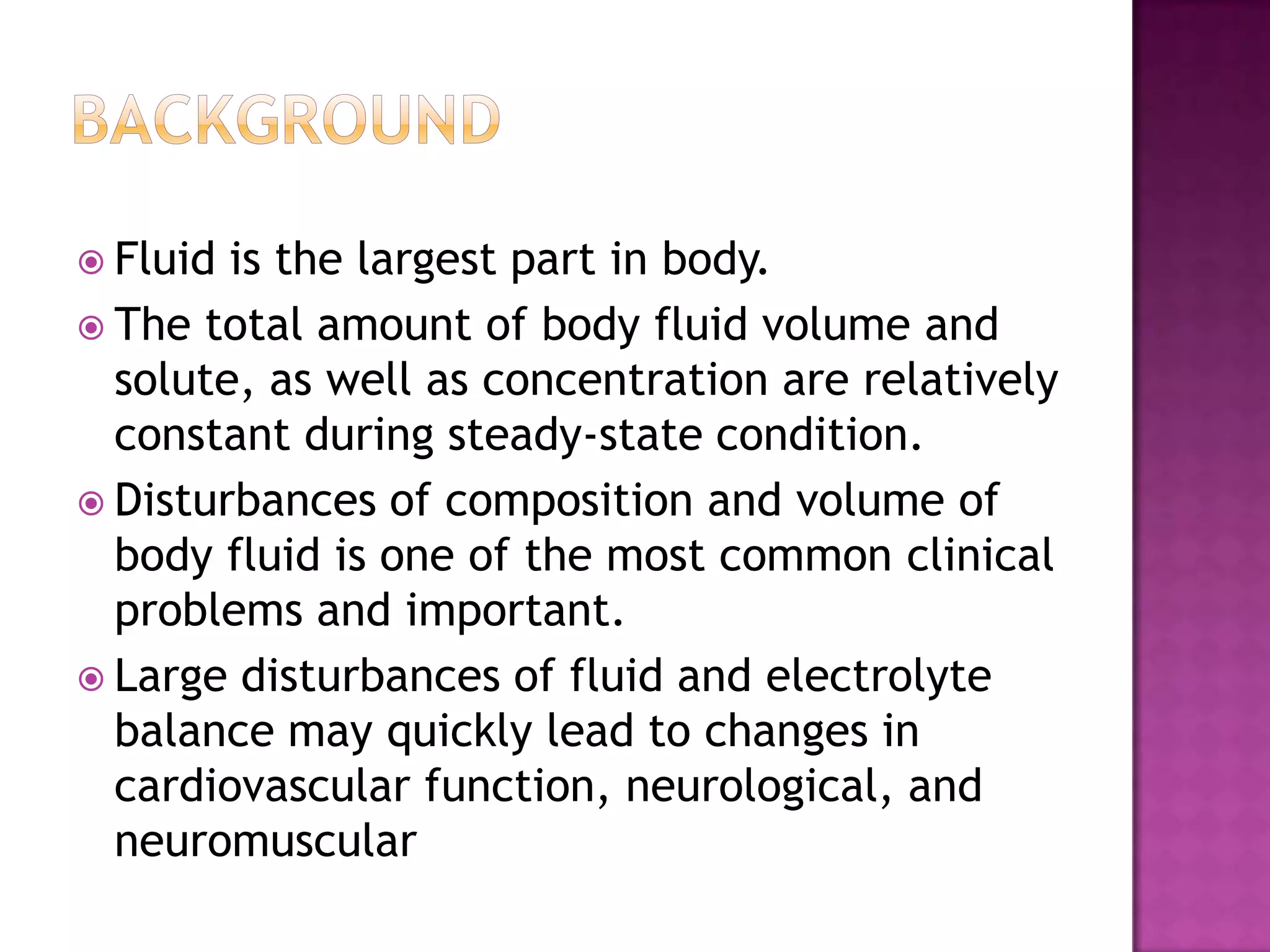 Fluid management | PPTX
