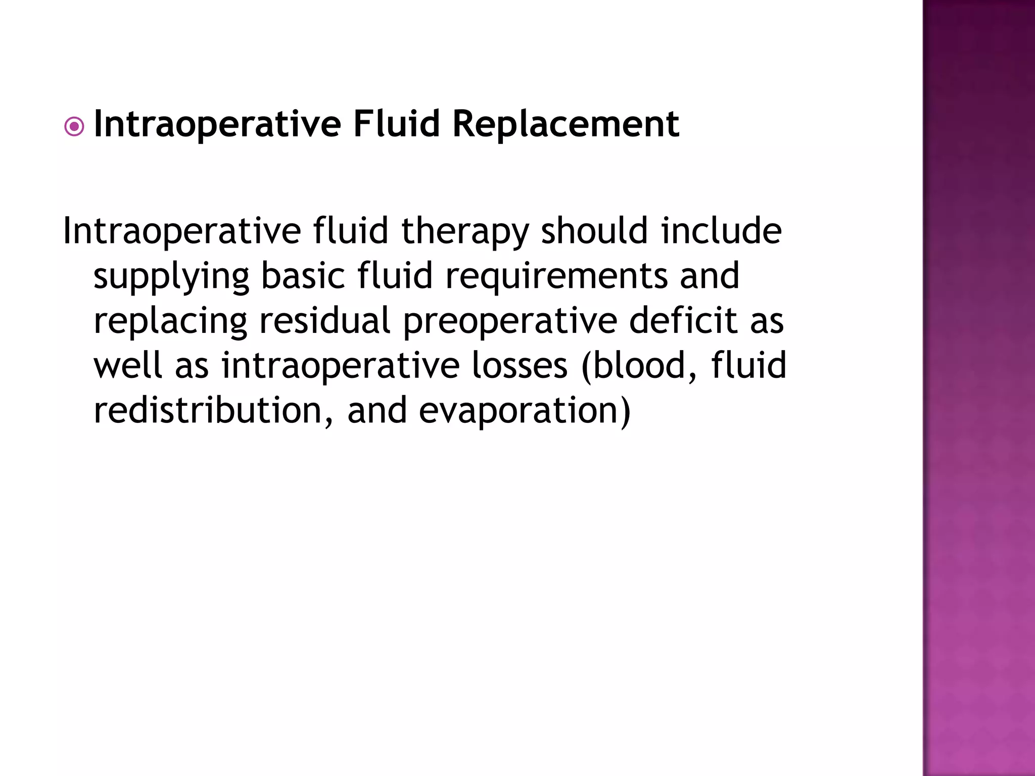 Fluid management | PPTX