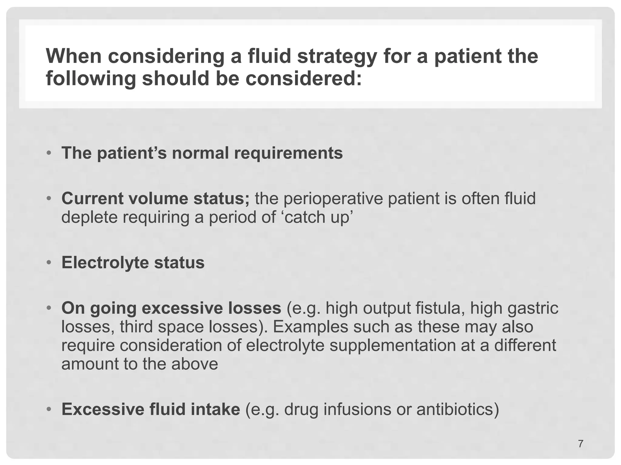 Fluid management | PPTX