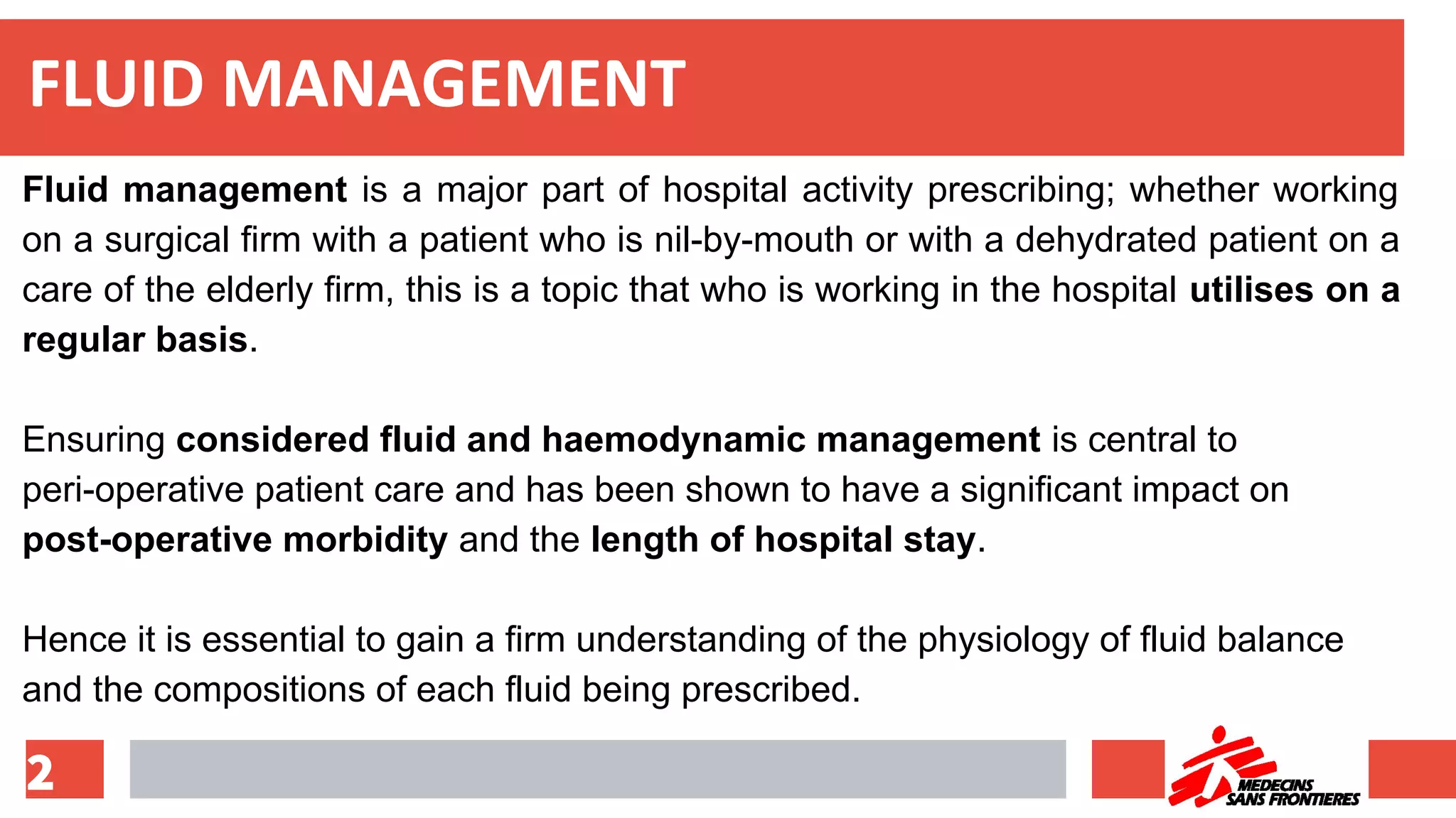 Fluid management & anesthesia | PDF