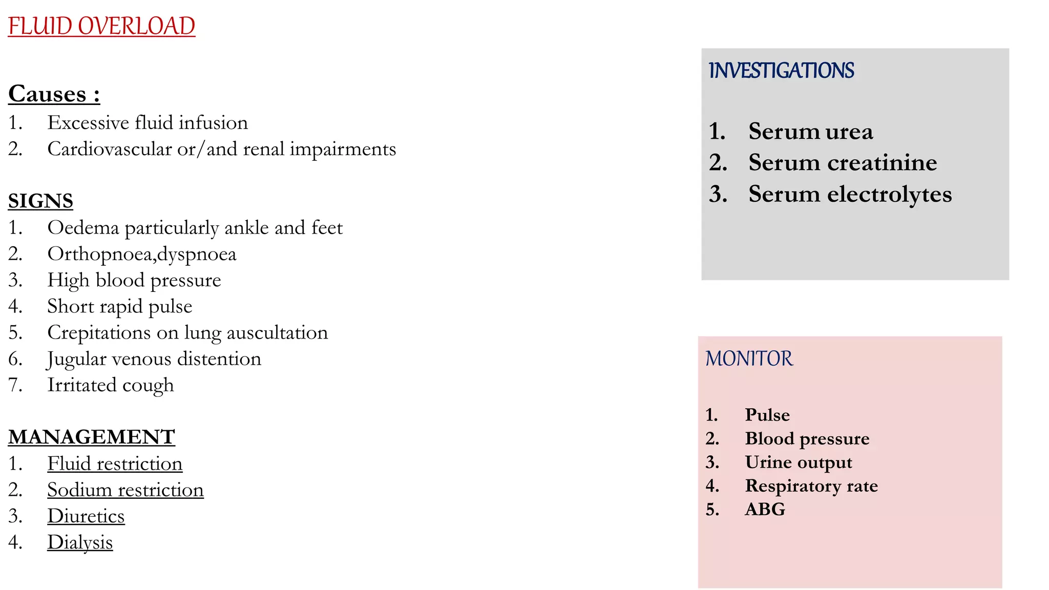 Fluid management | PPTX