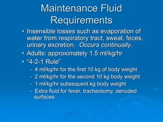 Fluid management.ppt | Heart and Cardiovascular Diseases | Diseases and ...