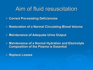 Fluid management.ppt | Heart and Cardiovascular Diseases | Diseases and ...