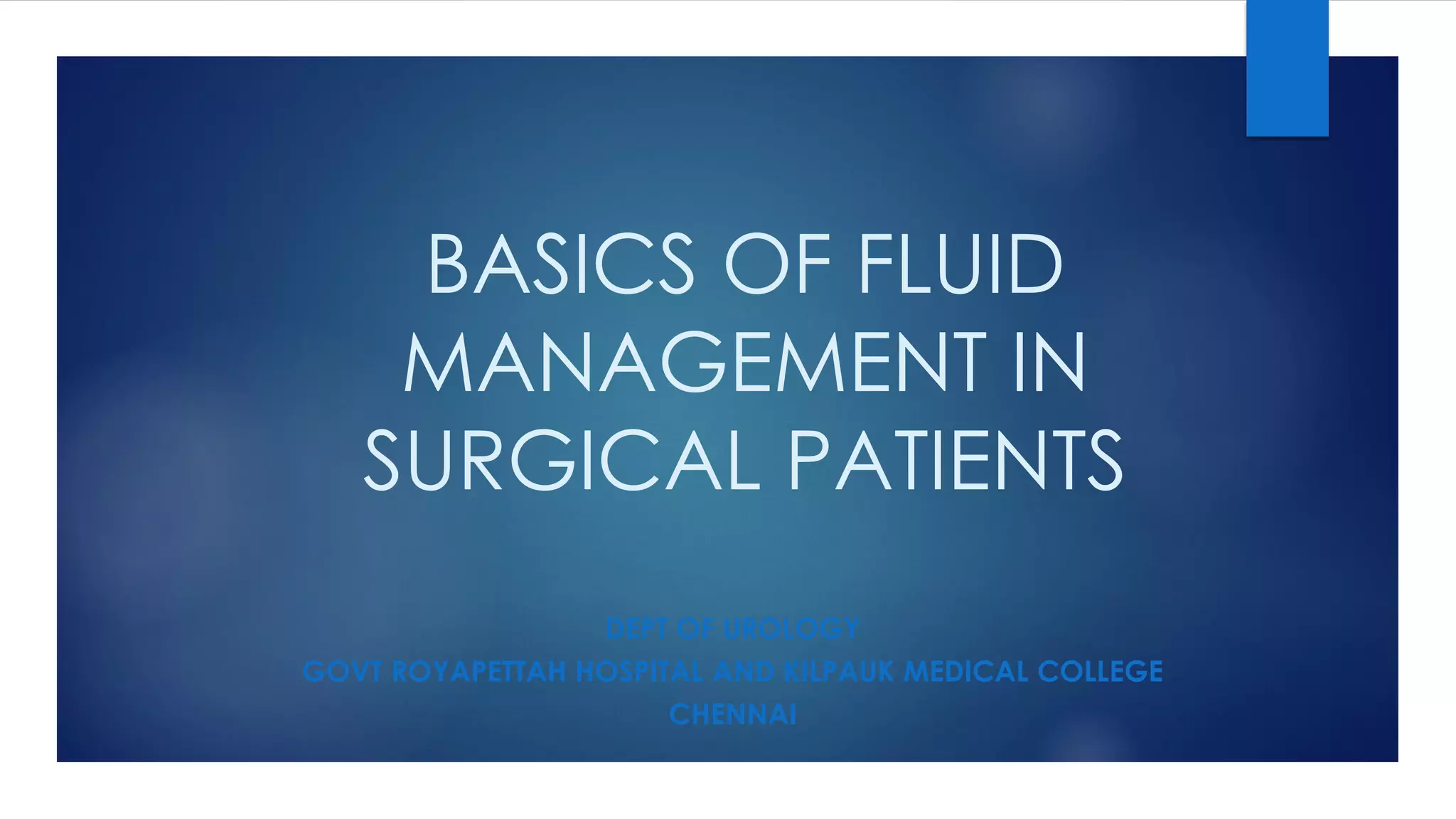 Fluid management in surgical patients | PDF