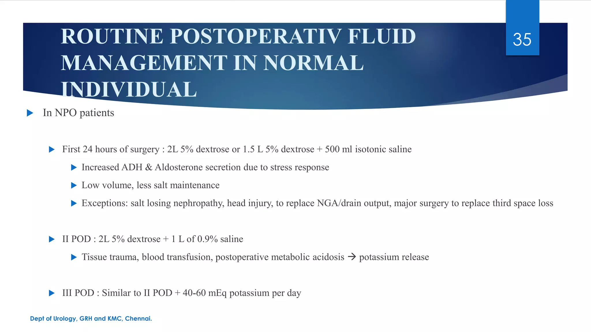Fluid management in surgical patients | PDF