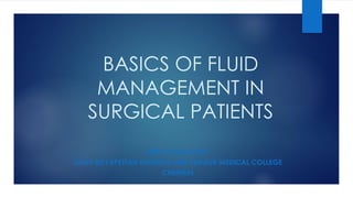 Fluid management in surgical patients | PDF