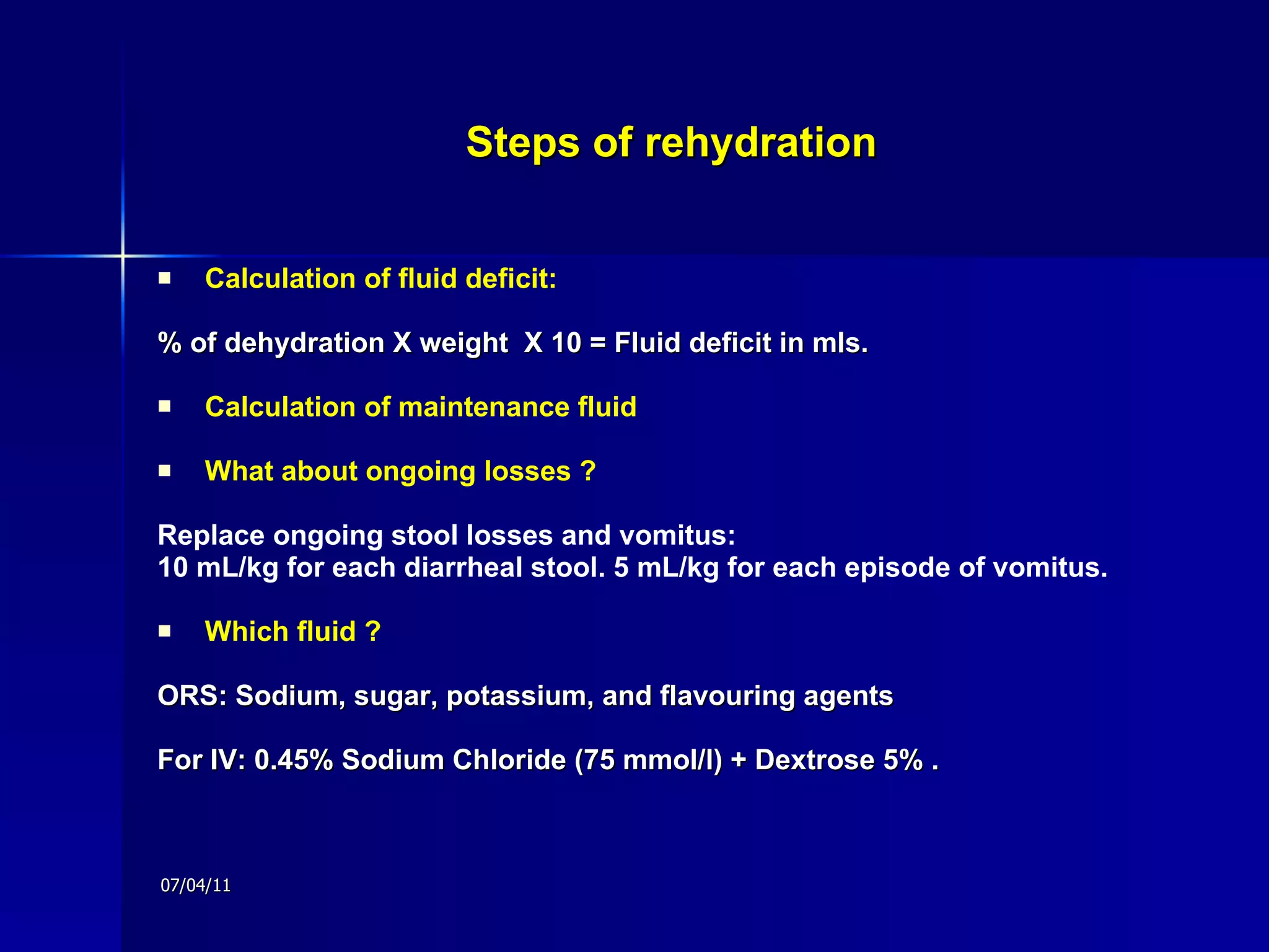 Fluid management for well and sick children | PPT