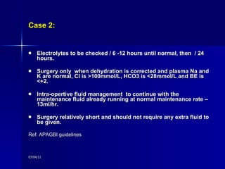 Fluid management for well and sick children | PPT