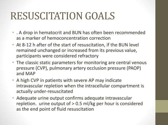 Fluid management in acute pancreatitis | PPT