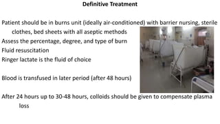 Fluid management in burns and shock | PPTX