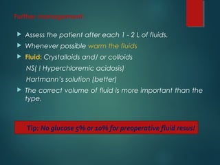 Fluid management in Abdominal Emergency | PPT