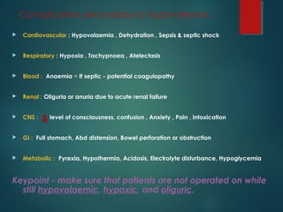 Fluid management in Abdominal Emergency | PPT