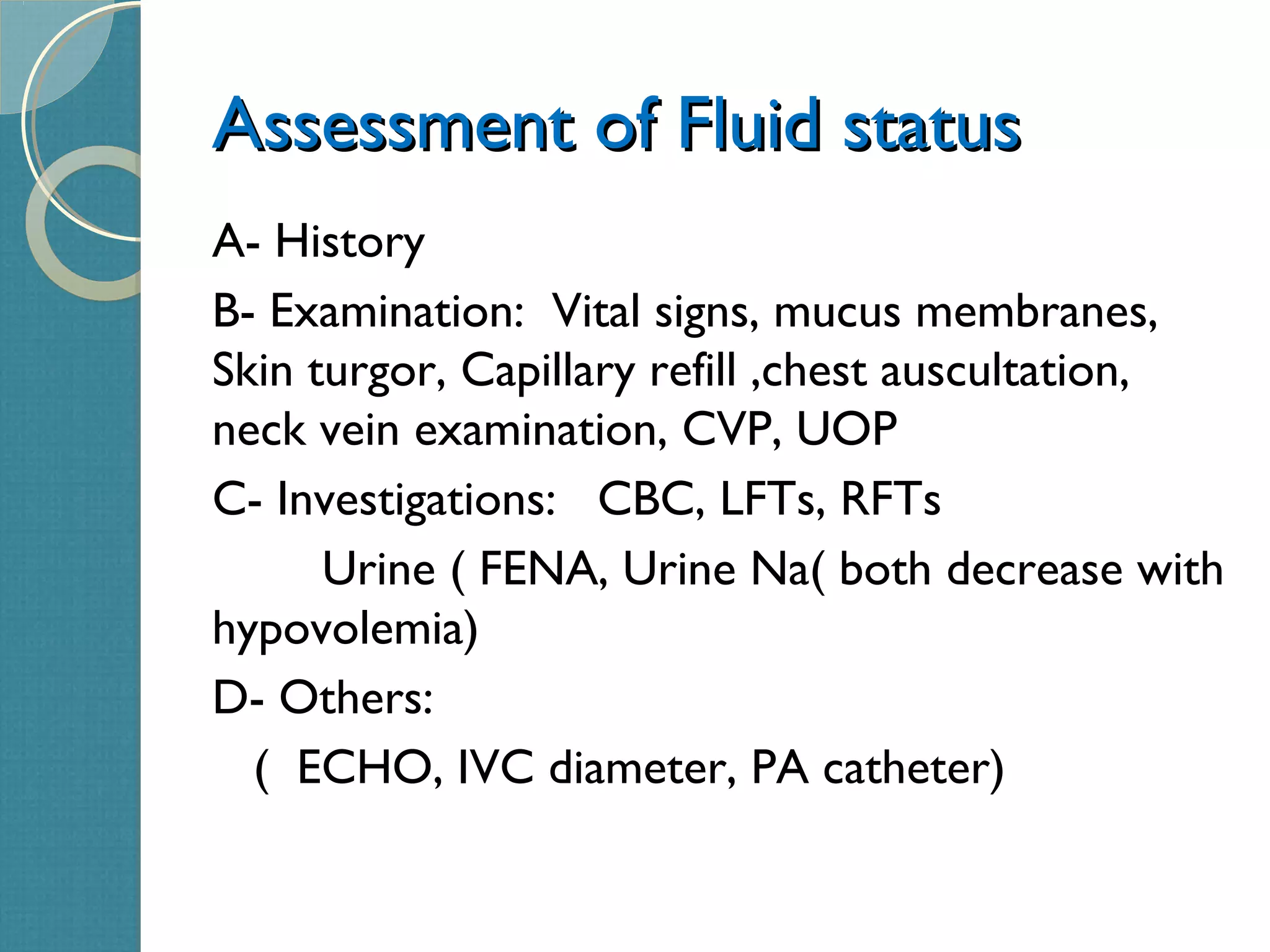 Fluid management in ICU | PPT