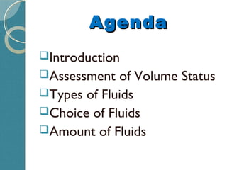 Fluid management in ICU | PPT