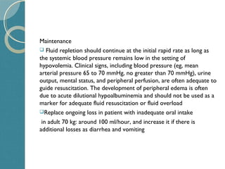 Fluid management in ICU | PPT