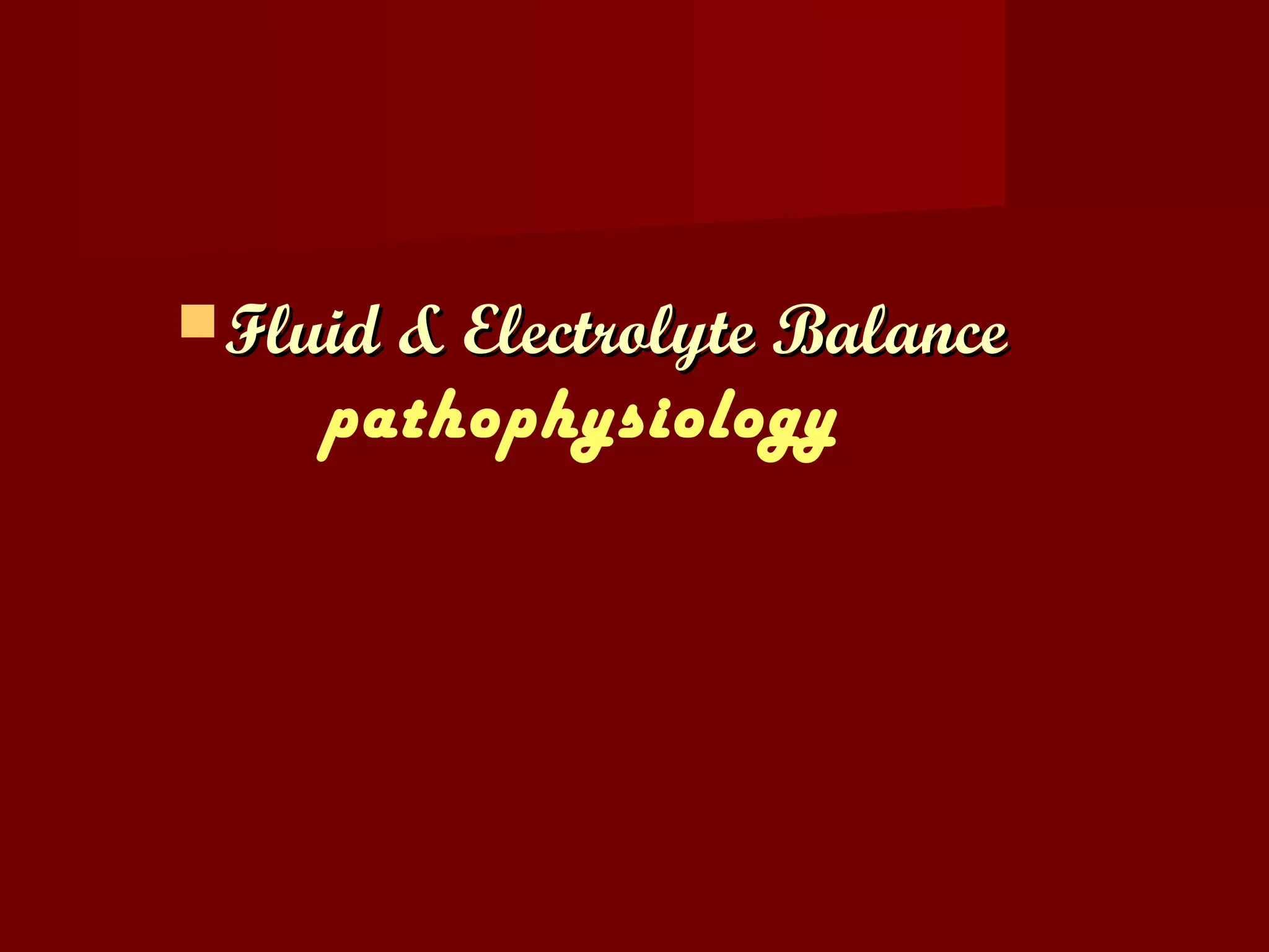 Fluid management in icu dr vijay | PPT