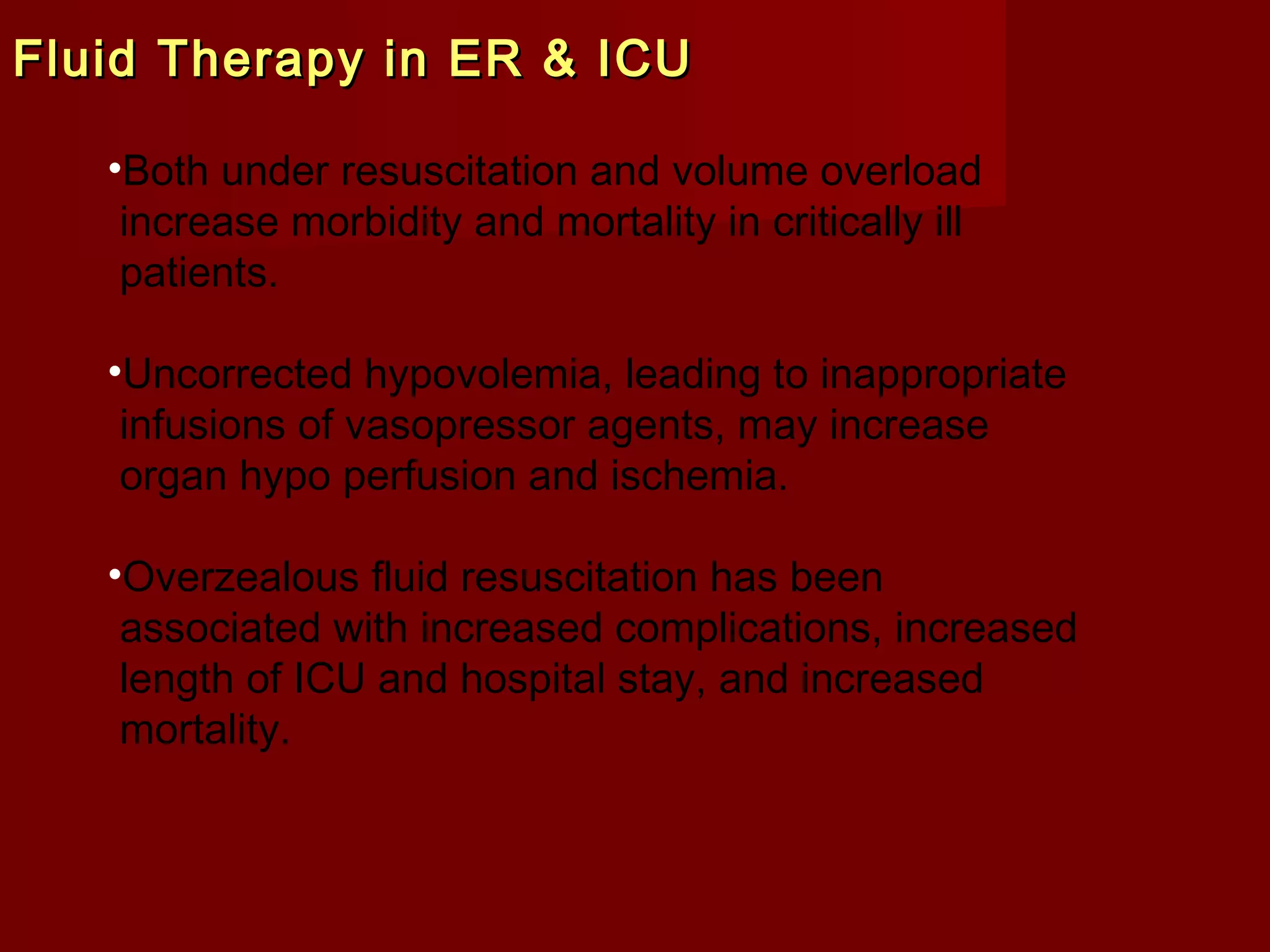 Fluid management in icu dr vijay | PPT