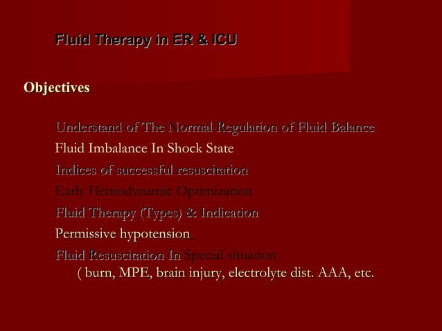 Fluid management in icu dr vijay | PPT | First Aid | Injuries