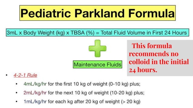 Burn Fluid management formulas .pdf | Chemistry | Science