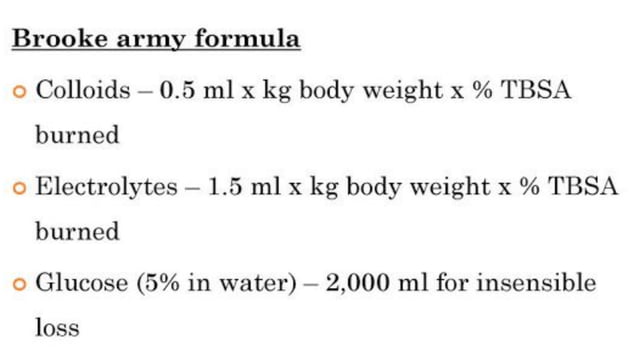 Burn Fluid management formulas .pdf | Chemistry | Science