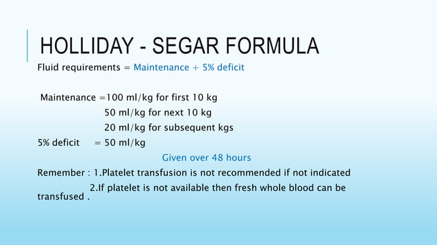 Fluid Management of Dengue Patients According to National Guideline ...
