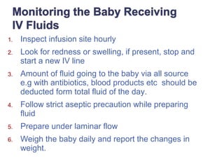 Fluid and electrolyte management among neonates | PPT
