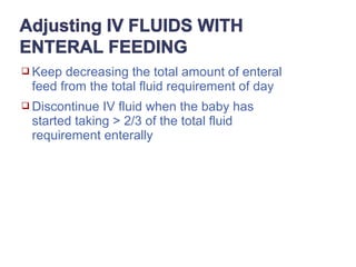 Fluid and electrolyte management among neonates | PPT