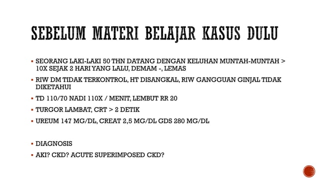 fluid manajemen CKD & CHF di Rumah Sakit | PDF