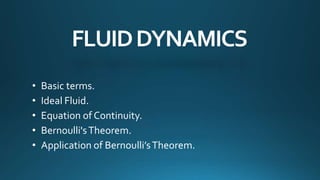 Fluid Dynamics | PPTX