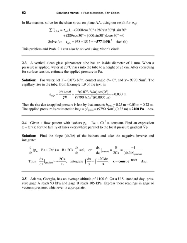 Fluid mechanic white (cap2.1) | PDF | Chemistry | Science
