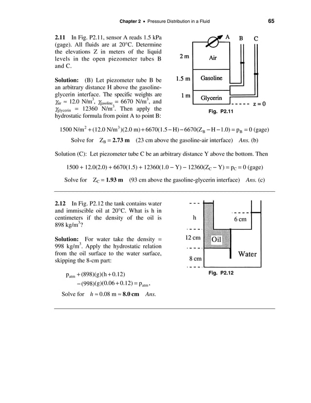 Fluid mechanic white (cap2.1) | PDF | Chemistry | Science