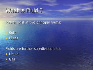 Fluid mechanics | PPT