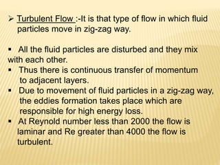 Fluid mechanics - Motion of Fluid Particles and Stream | PPTX