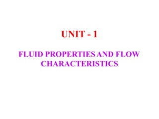 Fluid Mechanics.pptx study of fluids is very important | PPT