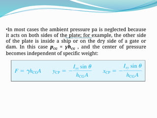 Fluid Mechanics hydrostatic pressure.pptx